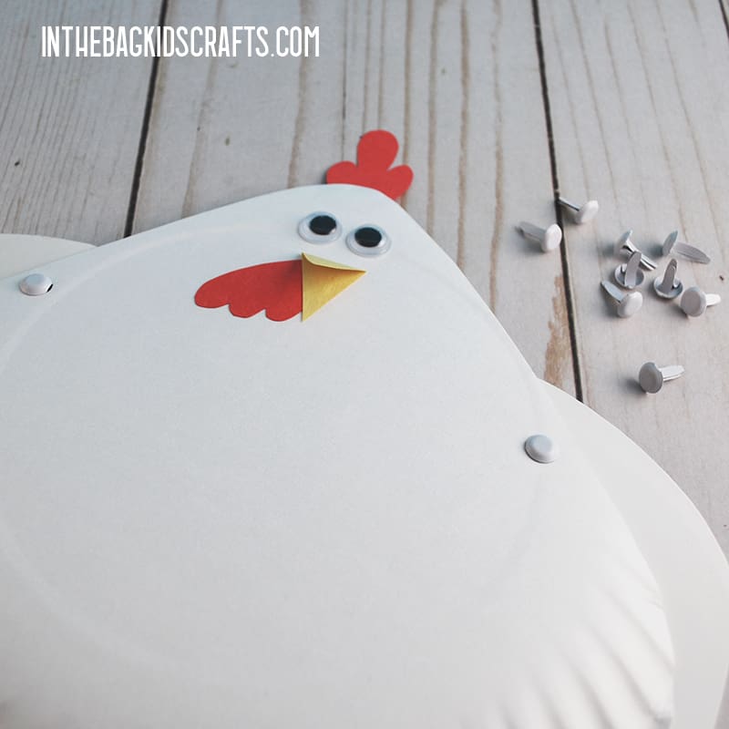 Paper Plate Chicken Craft (with Flapping Wings) • In the Bag Kids' Crafts