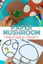 Easy Paper Mushroom Craft for Kids (FREE Printable) • In the Bag Kids ...