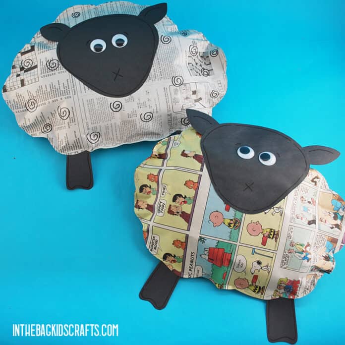 Paper Plate Sheep Craft (with FREE Craft Template) • In the Bag Kids ...
