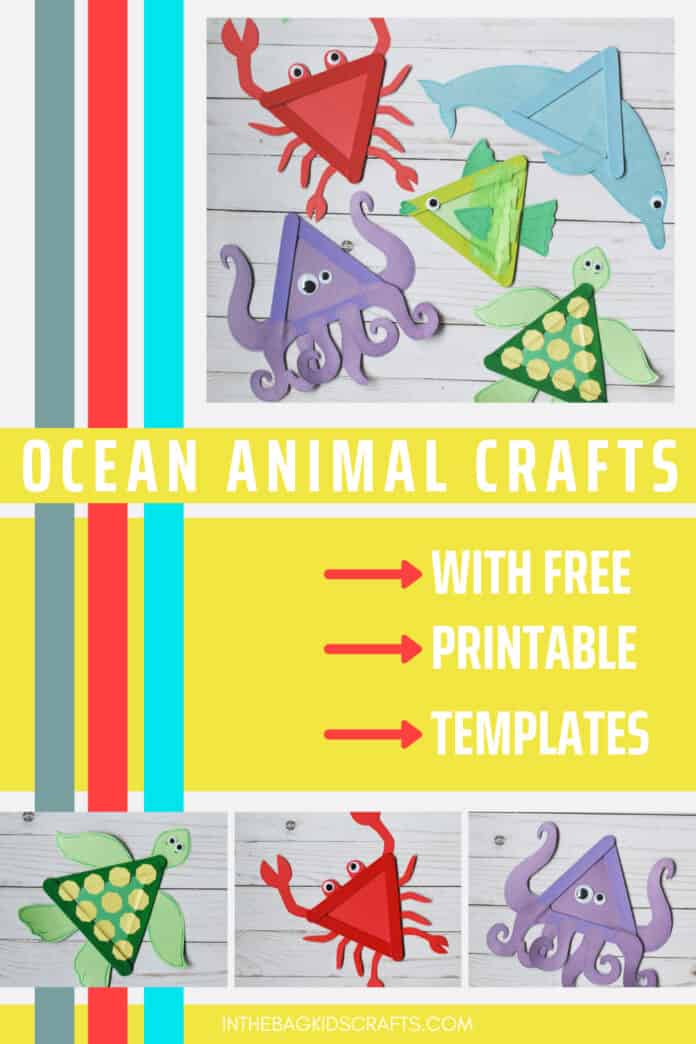 6 Sea Animal Crafts (with Free Templates) • In the Bag Kids' Crafts