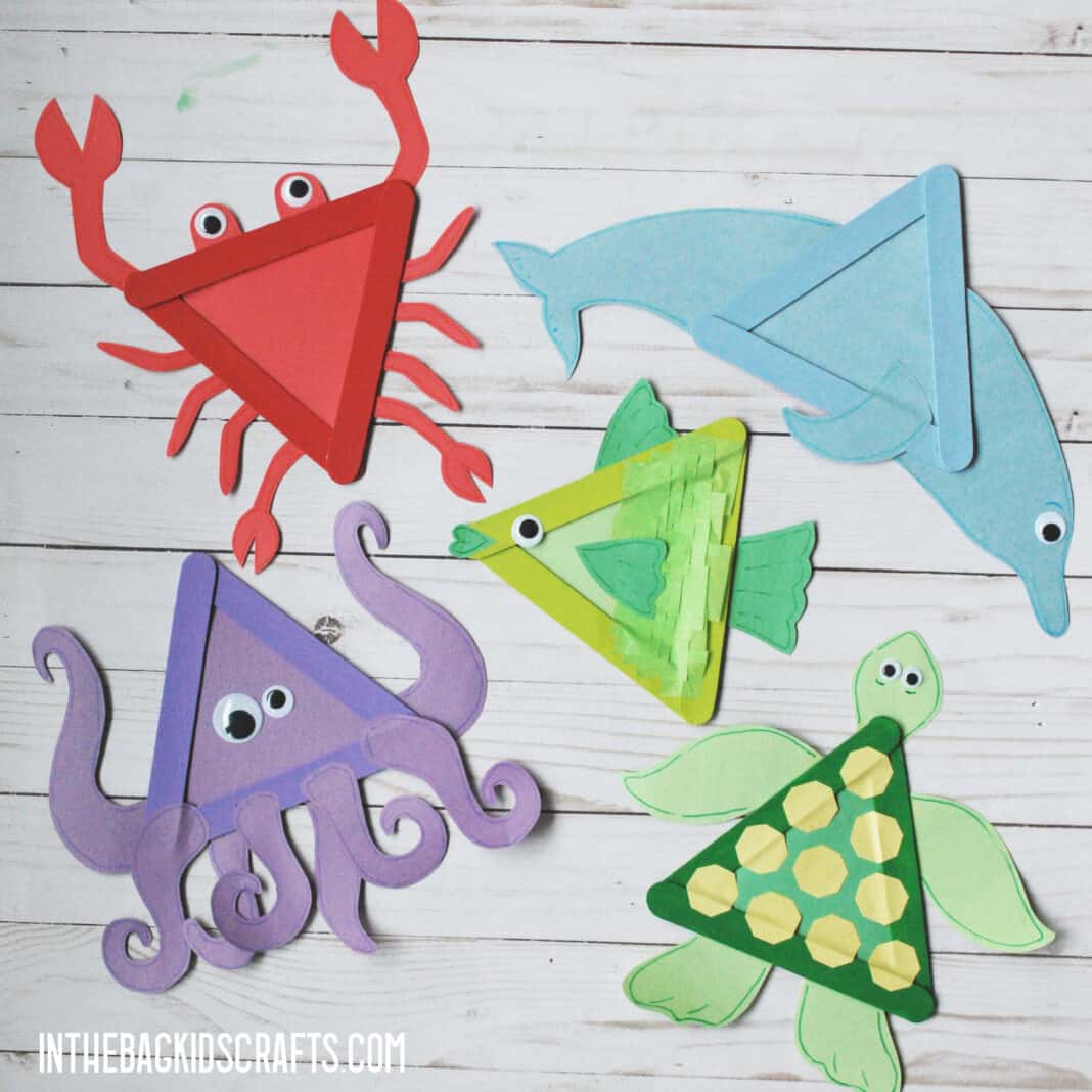 6 Sea Animal Crafts (with Free Templates) • In the Bag Kids' Crafts