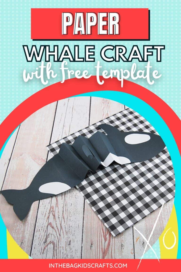 Orca Craft (with FREE template) • In the Bag Kids' Crafts