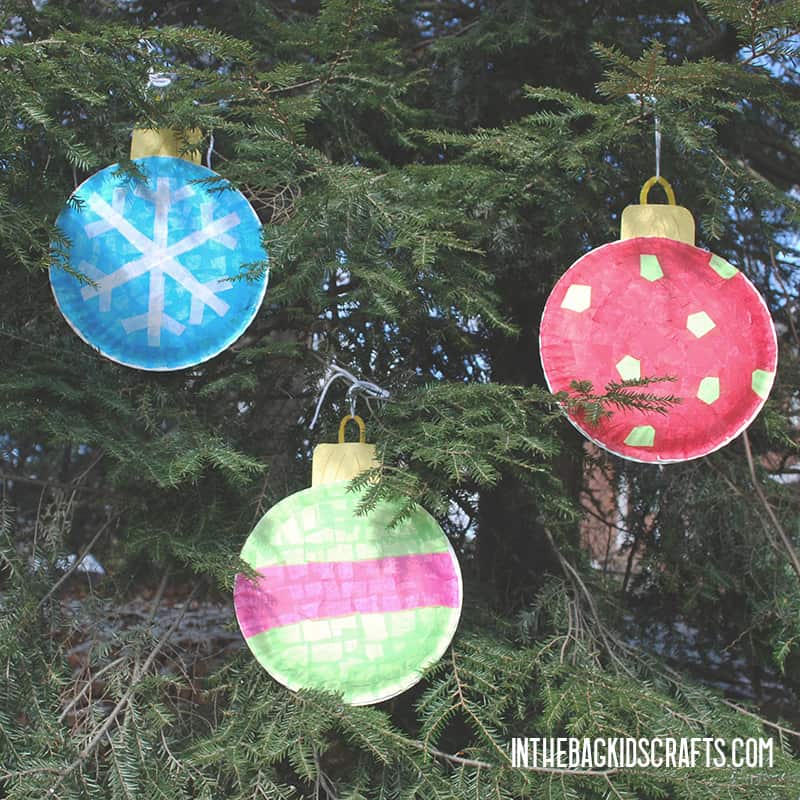Preschool Christmas Crafts Oversized Ornaments • In the Bag Kids' Crafts