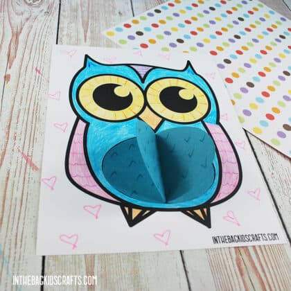 Printable Owl Craft {FREE template} • In the Bag Kids' Crafts