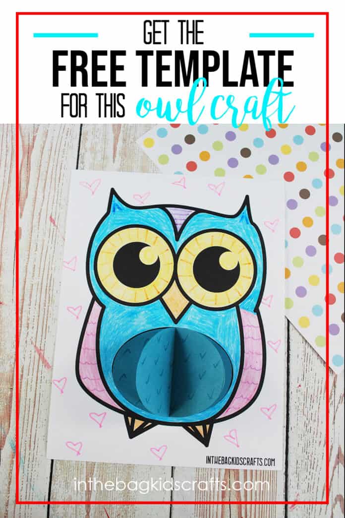 Printable Owl Craft {FREE template} • In the Bag Kids' Crafts