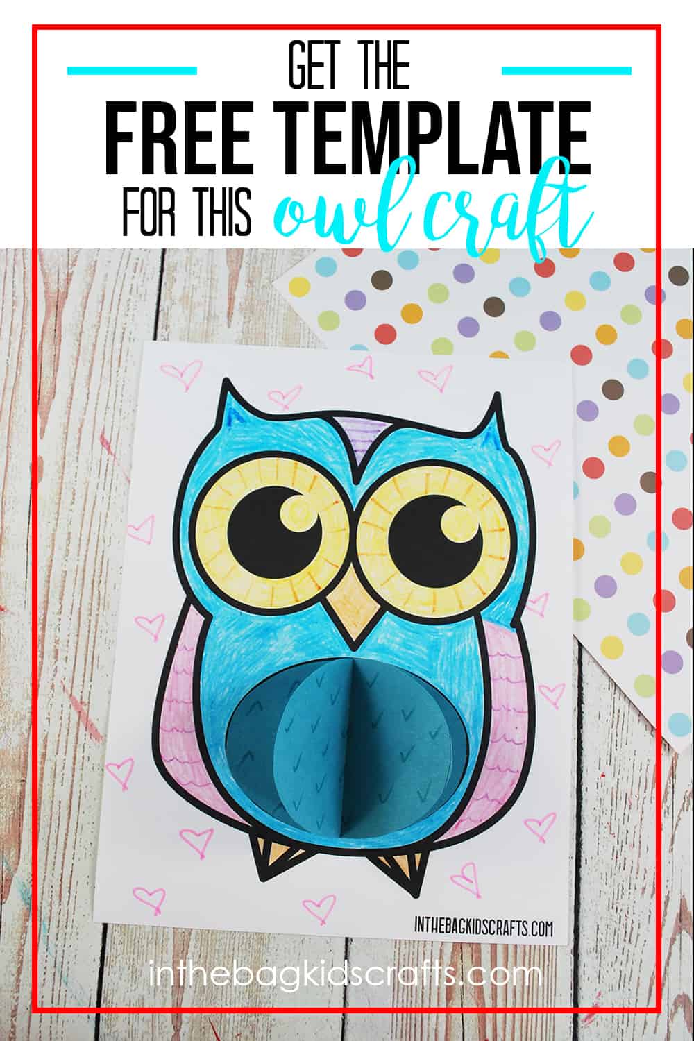 Printable Owl Craft {FREE template} • In the Bag Kids' Crafts