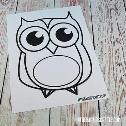 Printable Owl Craft {FREE template} • In the Bag Kids' Crafts