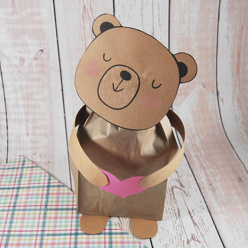 Adorable Brown Bear Craft for Kids (FREE Template) • In the Bag Kids ...