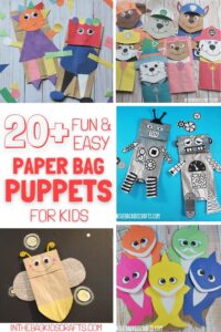 20+ Free & Fun Paper Bag Puppets for Kids • In the Bag Kids' Crafts