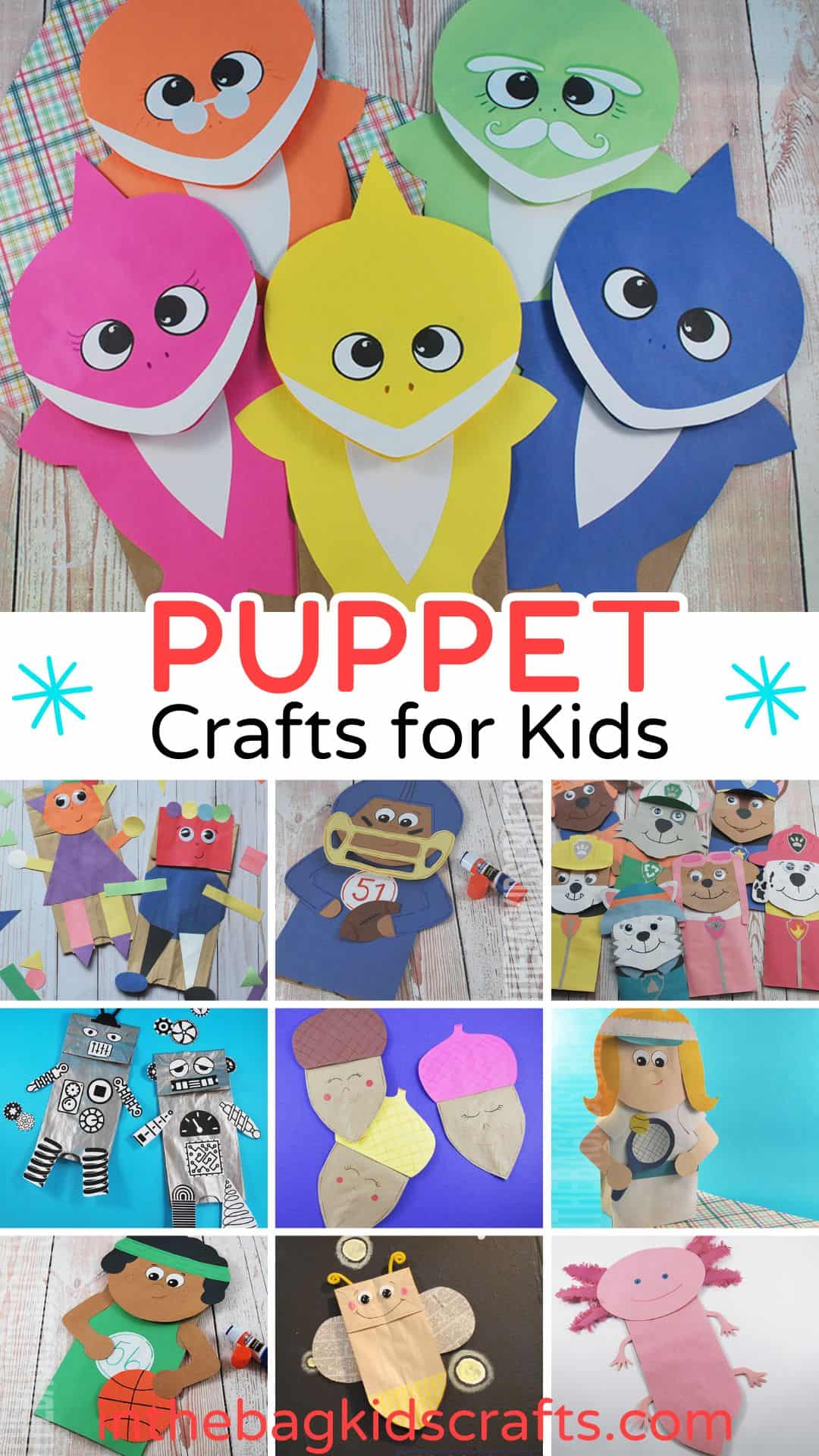 20+ Free & Fun Paper Bag Puppets for Kids • In the Bag Kids' Crafts