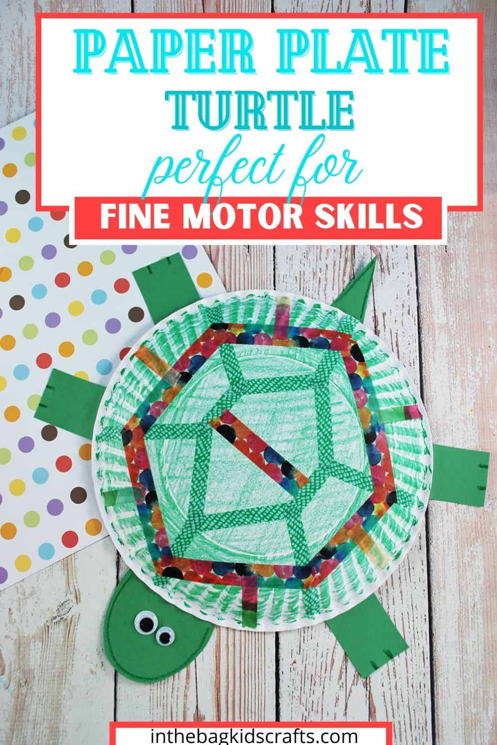 Paper Plate Turtle Craft • In the Bag Kids' Crafts