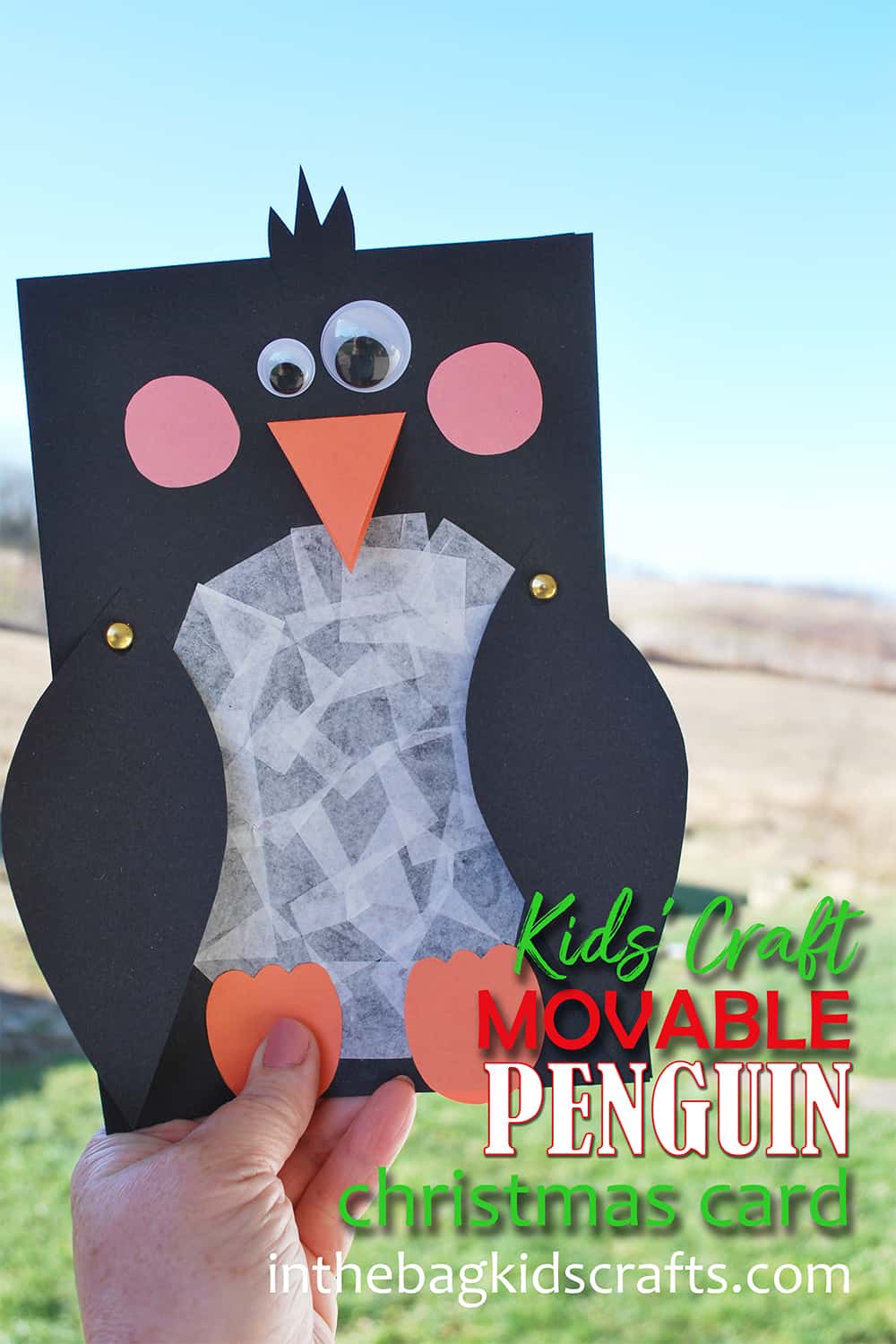 Penguin Christmas Card • In the Bag Kids' Crafts