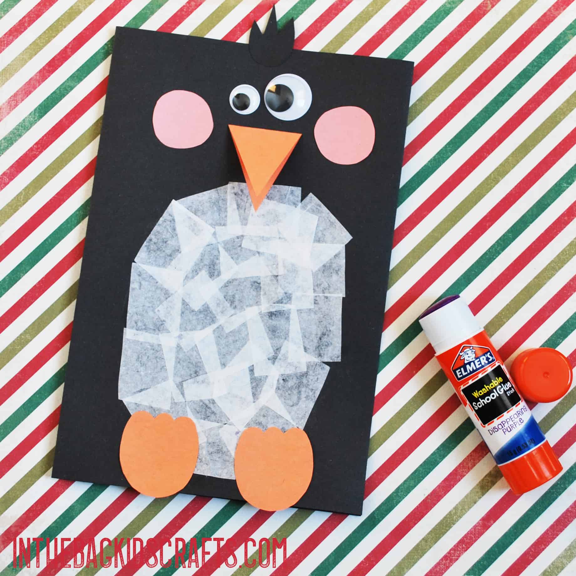 Penguin Christmas Card • In the Bag Kids' Crafts