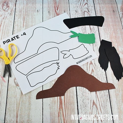 Pirate Craft Collection {get the templates} • In the Bag Kids' Crafts