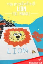Lion Craft for Preschoolers (FREE Printable) • In the Bag Kids' Crafts