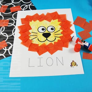 Lion Craft for Preschoolers (FREE Printable) • In the Bag Kids' Crafts