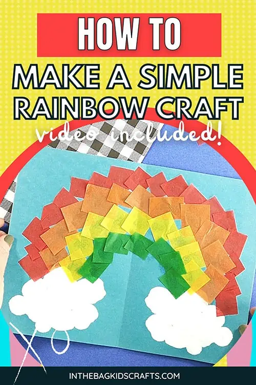 Easy Rainbow Craft for Toddlers and Preschoolers • In the Bag Kids' Crafts