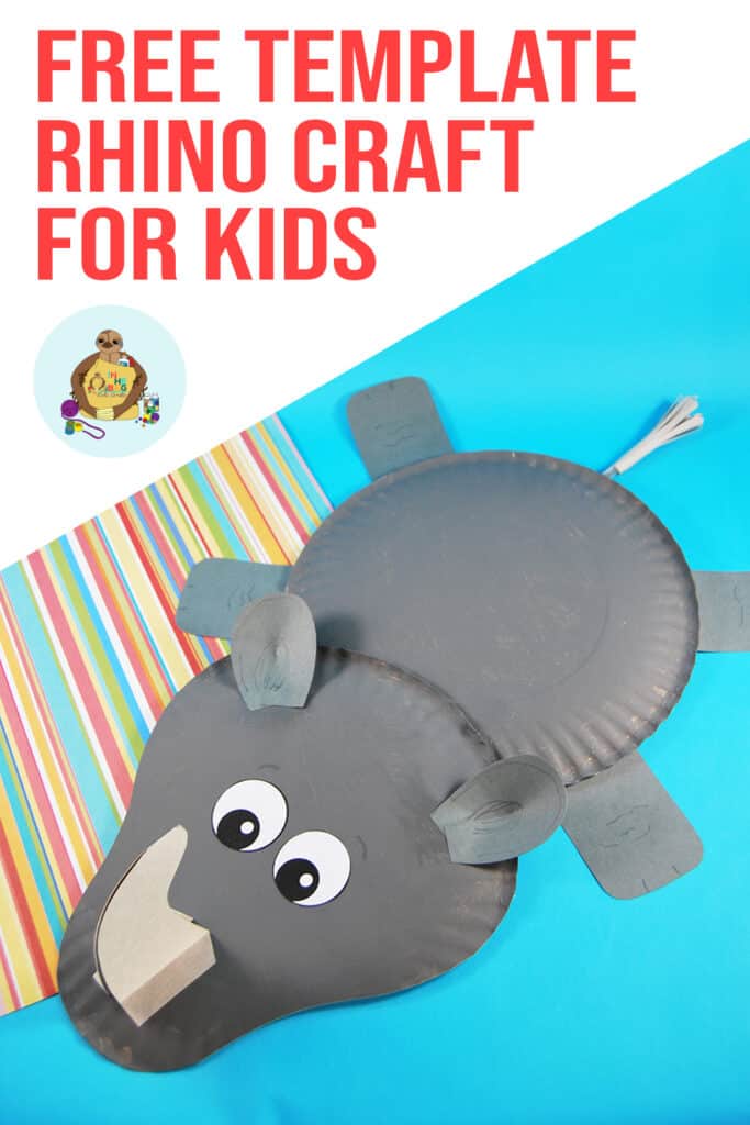 Rhino Craft (with Free Craft Template) • In the Bag Kids' Crafts