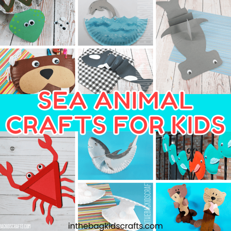 25+ Easy Sea Animal Crafts for Kids • In the Bag Kids' Crafts