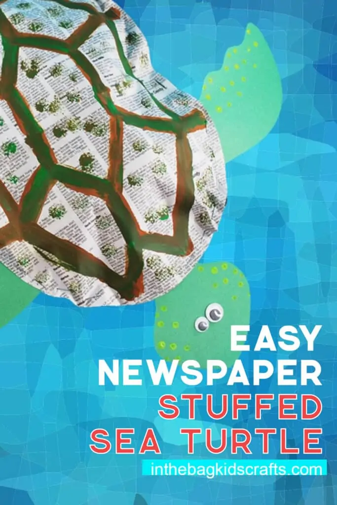 Paper Turtle Craft {FREE template} • In the Bag Kids' Crafts