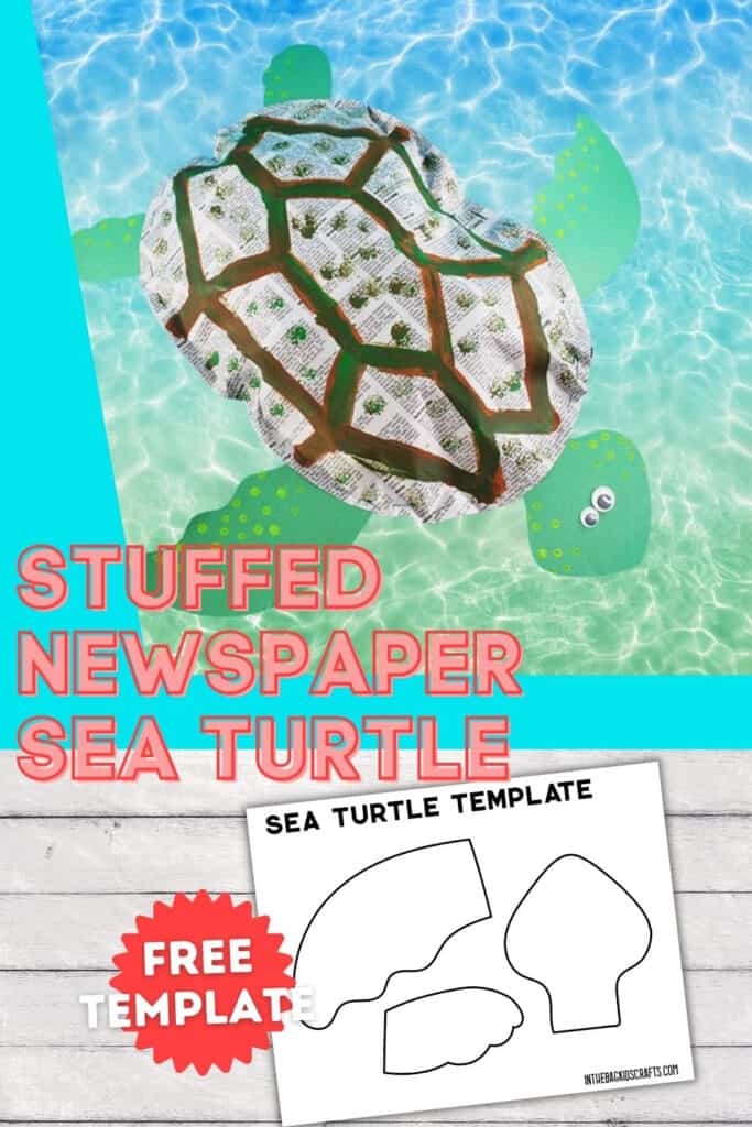 Paper Turtle Craft {FREE template} • In the Bag Kids' Crafts