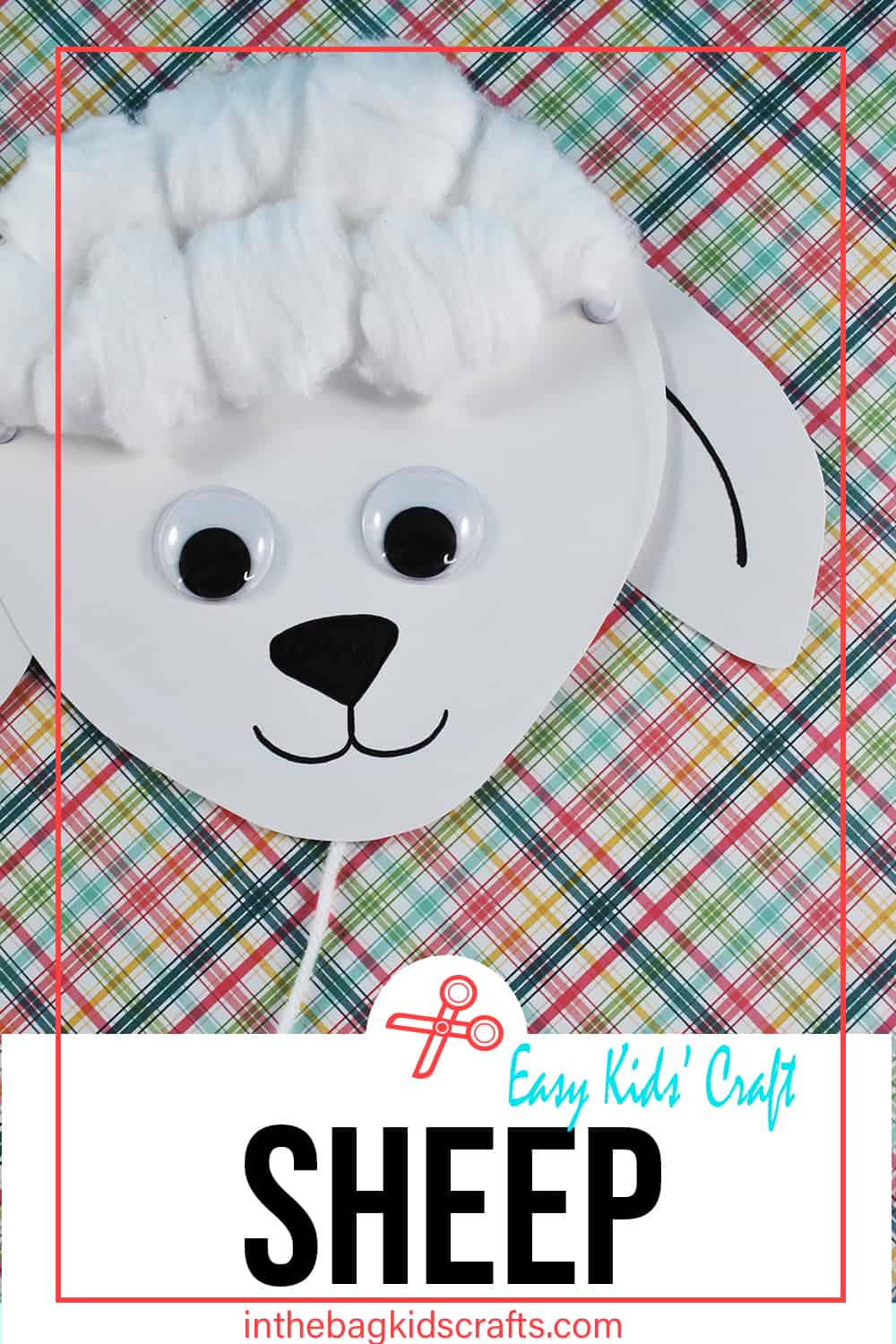 Sheep Craft with Cotton Balls {FREE Template} • In the Bag Kids' Crafts