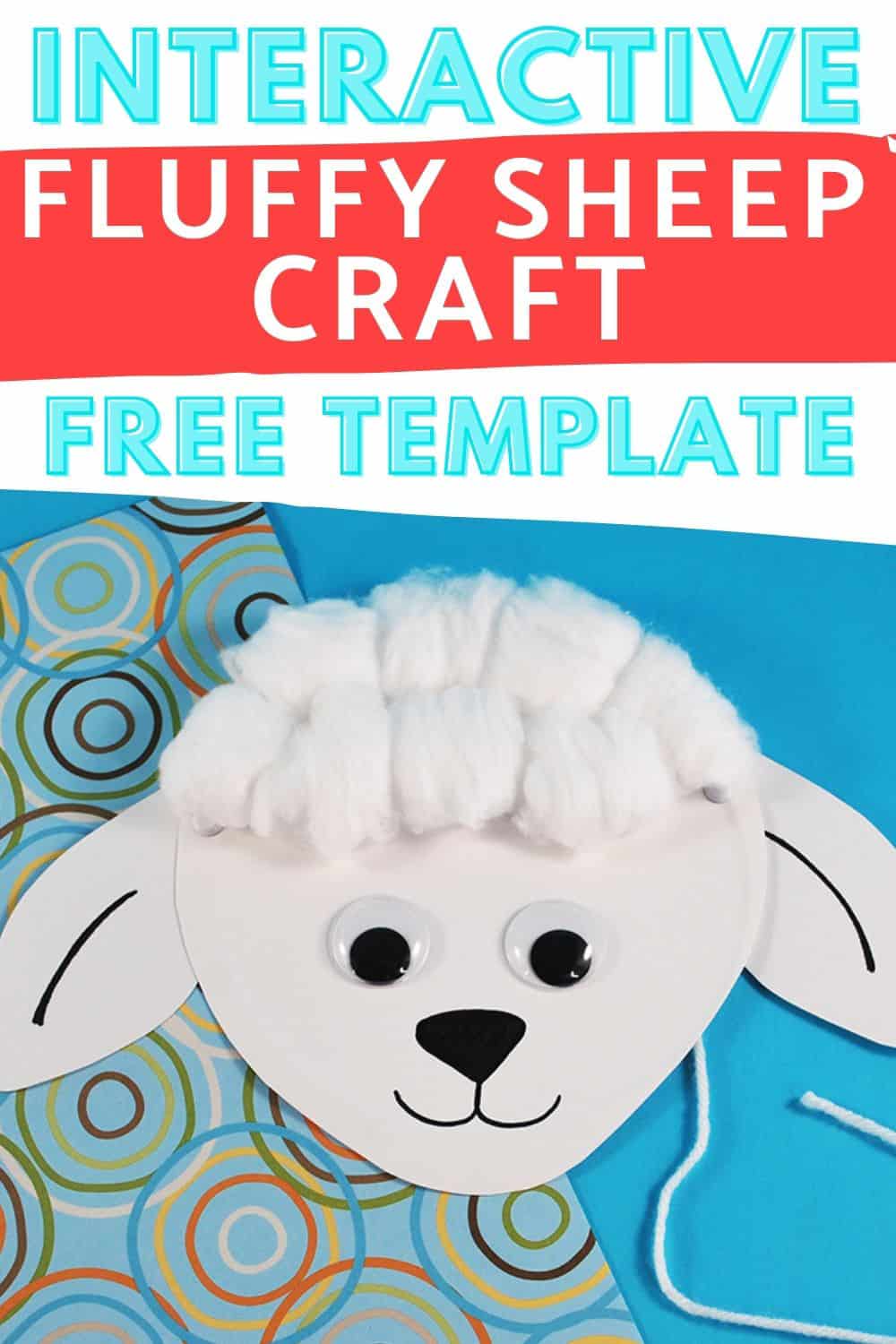 Sheep Craft with Cotton Balls {FREE Template} • In the Bag Kids' Crafts
