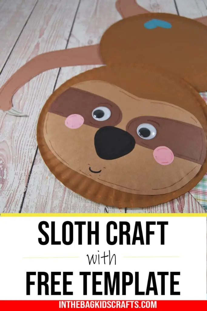 Paper Plate Sloth Craft • In the Bag Kids' Crafts