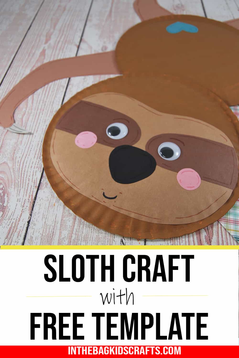 Paper Plate Sloth Craft • In the Bag Kids' Crafts