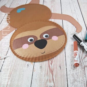 Paper Plate Sloth Craft • In the Bag Kids' Crafts