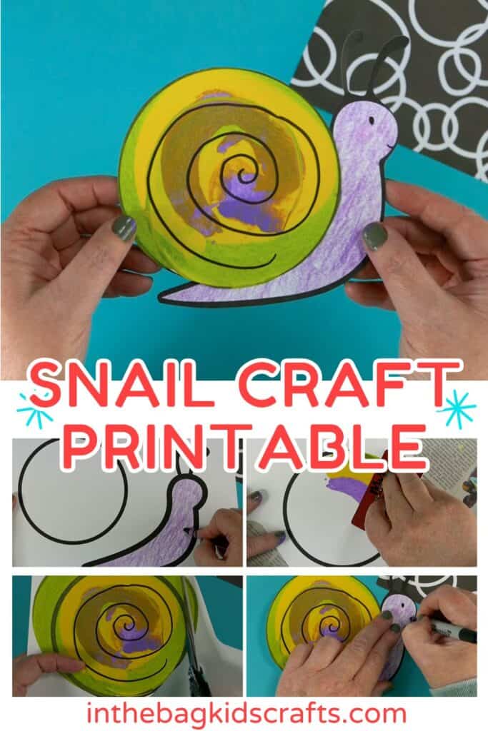 Easy Paper Snail Craft for Kids (FREE Printable) • In the Bag Kids' Crafts