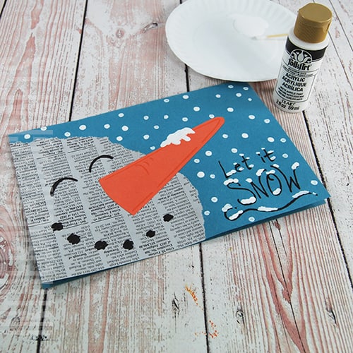 DIY Winter Snowman Card Craft for Kids • In the Bag Kids' Crafts