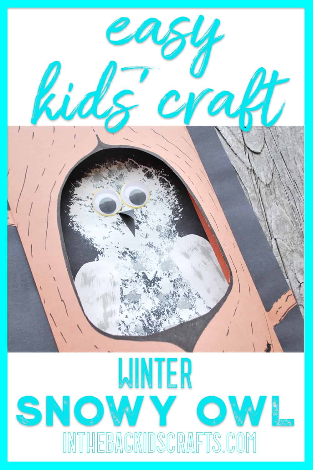 Fun and Simple Snowy Owl Craft • In the Bag Kids' Crafts