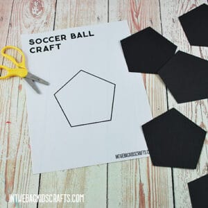 Soccer Ball Craft {from Recycled Newspaper!} • In the Bag Kids' Crafts