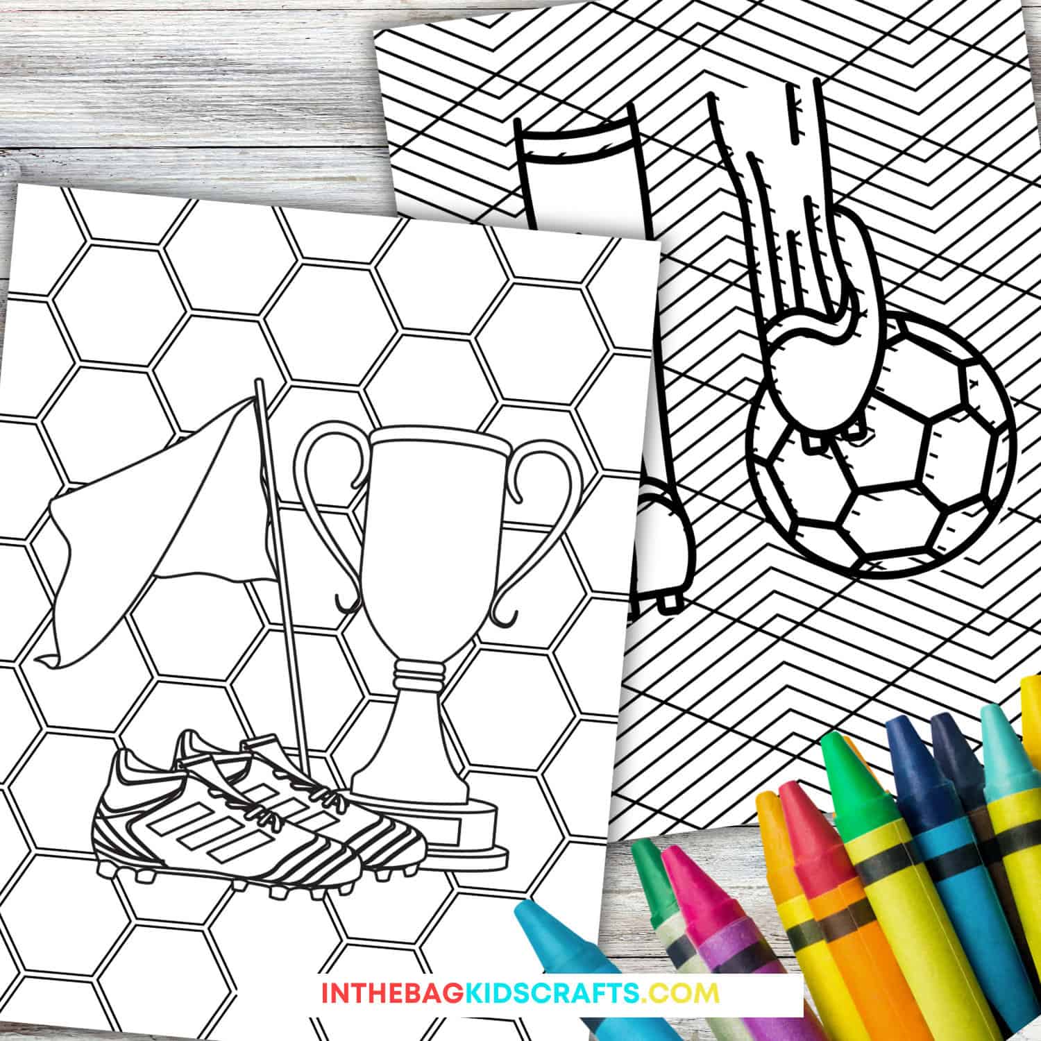 Free Printable Soccer Coloring Pages for Kids • In the Bag Kids' Crafts