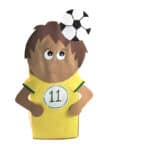 Soccer Craft Player Puppet (FREE Template) • In the Bag Kids' Crafts