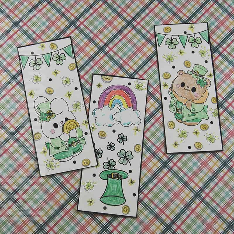 FREE Printable St. Patrick's Day Bookmarks • In the Bag Kids' Crafts