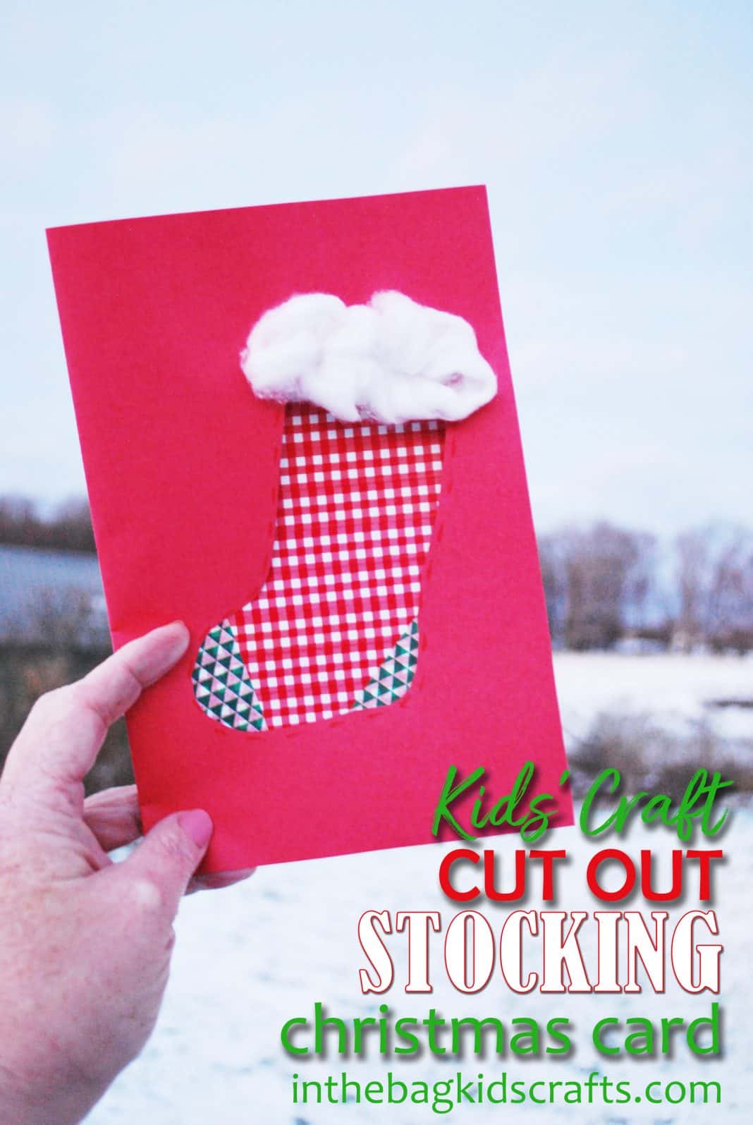 Christmas Stocking Card • In the Bag Kids' Crafts