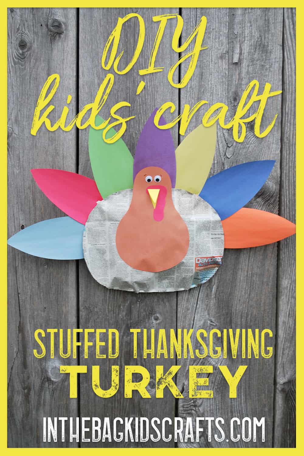 Stuffed Thanksgiving Turkey Kids' Craft • In the Bag Kids' Crafts