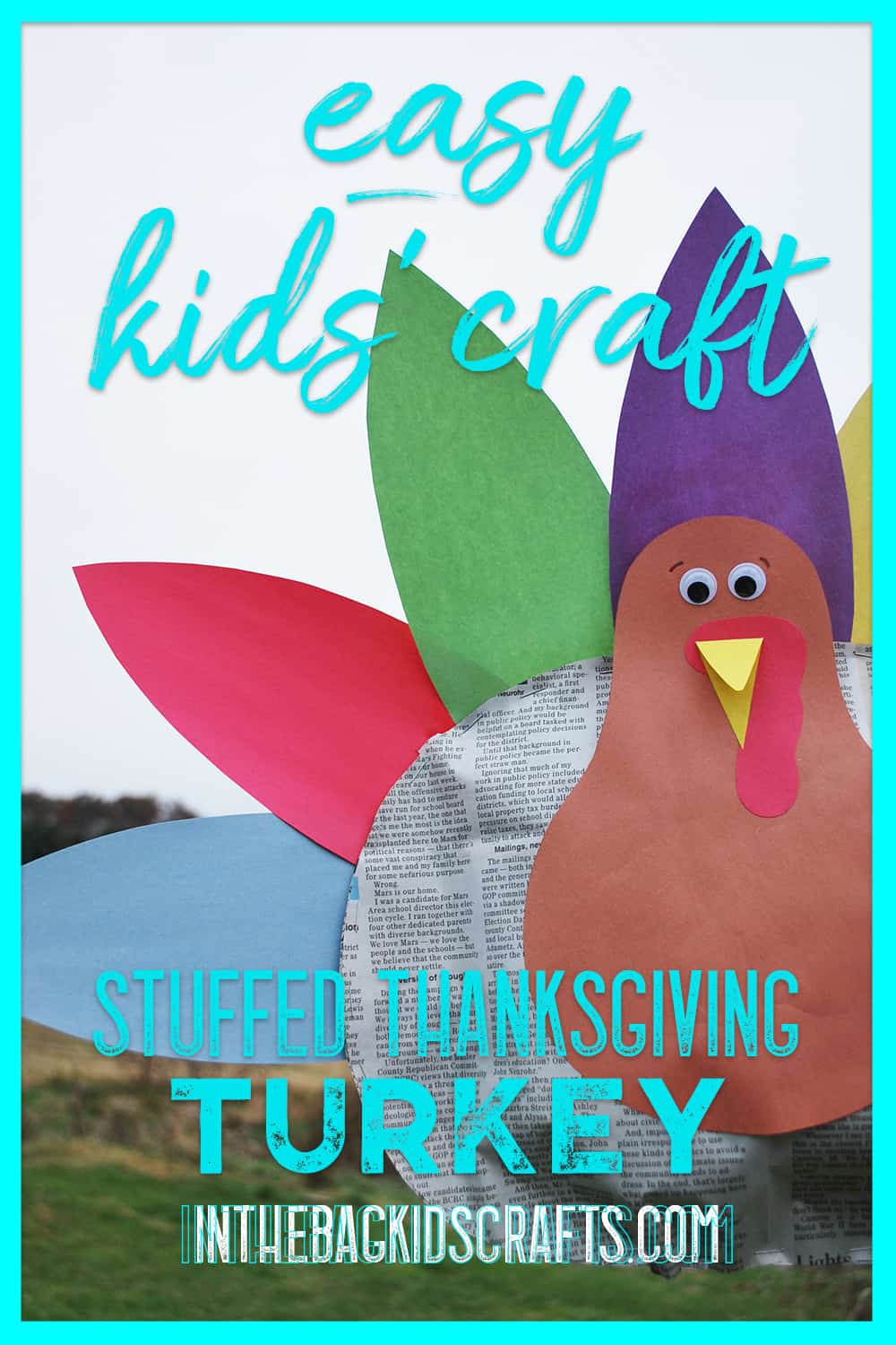 Stuffed Thanksgiving Turkey Kids' Craft • In the Bag Kids' Crafts