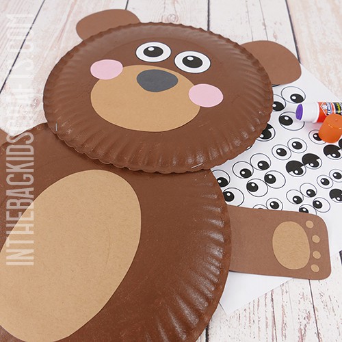 Teddy Bear Craft (with FREE Craft Template) • In the Bag Kids' Crafts