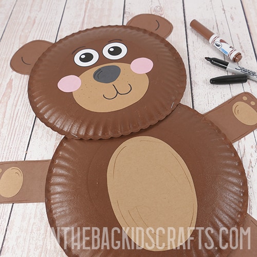 Teddy Bear Craft (with FREE Craft Template) • In the Bag Kids' Crafts