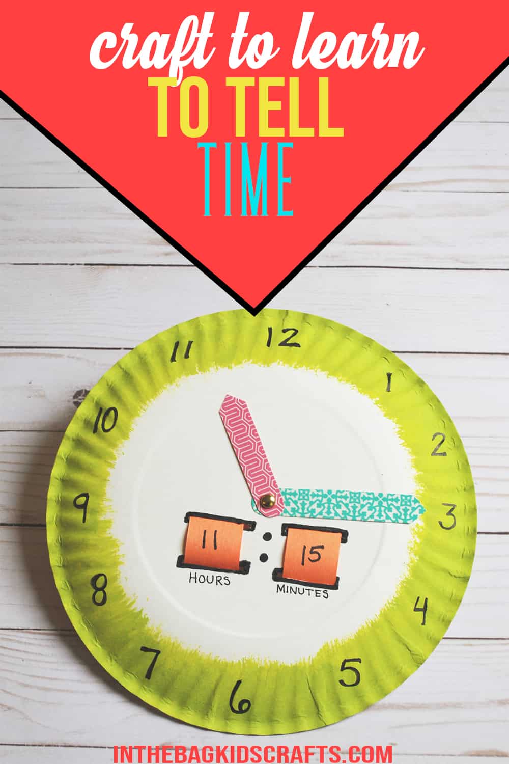 Learn to Tell Time Craft • In the Bag Kids' Crafts