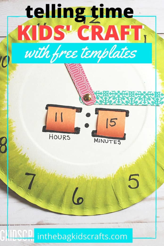 Learn to Tell Time Craft • In the Bag Kids' Crafts