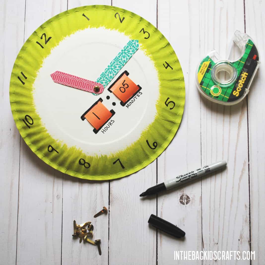 Learn to Tell Time Craft • In the Bag Kids' Crafts
