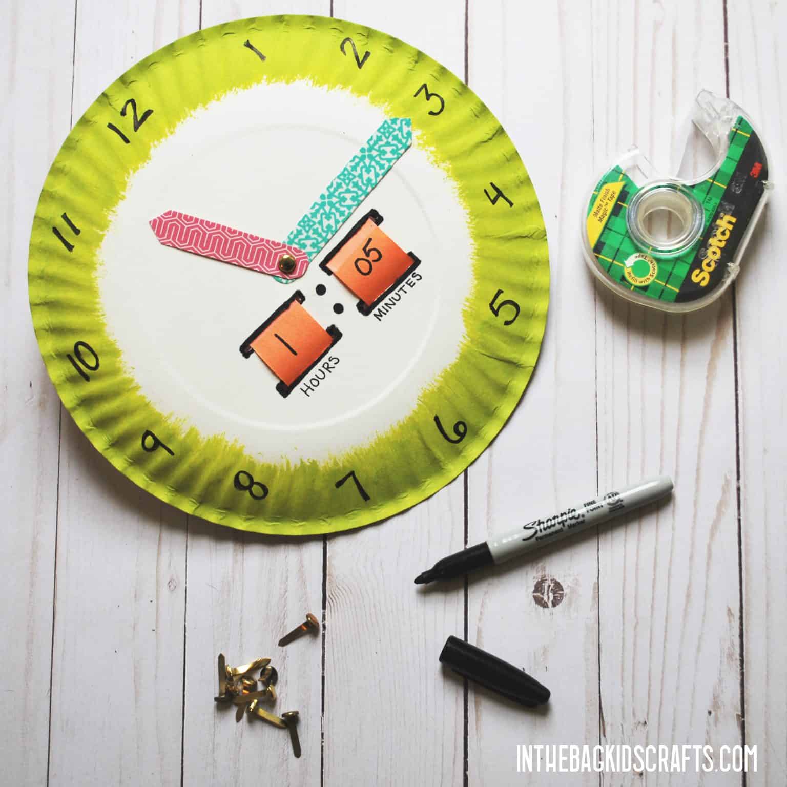 Learn to Tell Time Craft • In the Bag Kids' Crafts