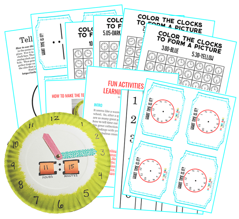 Learn to Tell Time Craft • In the Bag Kids' Crafts