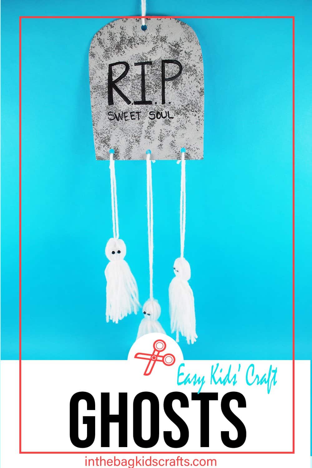 Ghost Craft Halloween Mobile • In the Bag Kids' Crafts