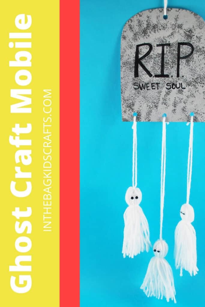 Ghost Craft Halloween Mobile • In the Bag Kids' Crafts