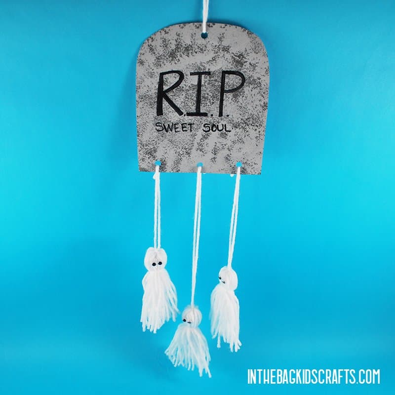 Ghost Craft Halloween Mobile • In the Bag Kids' Crafts